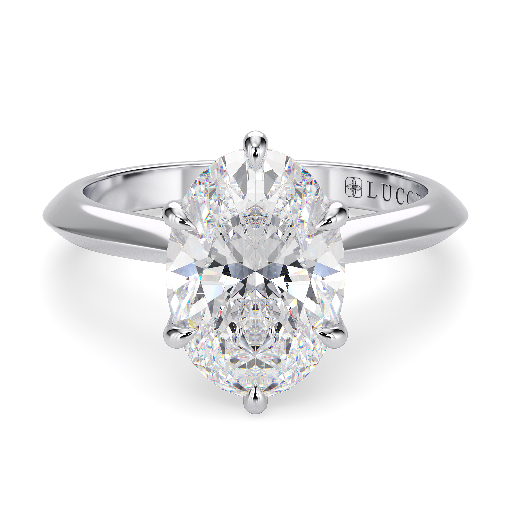 LUCCE ECUADORIAN™ Oval Diamond Engagement Ring