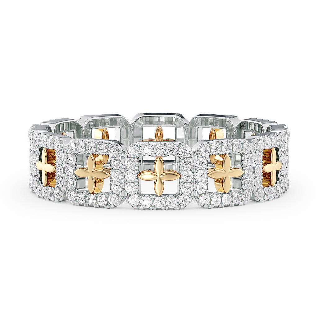 LUCCE CONSTANCE™ Elle Band - Frosted Wedding Ring | Best Wedding Band