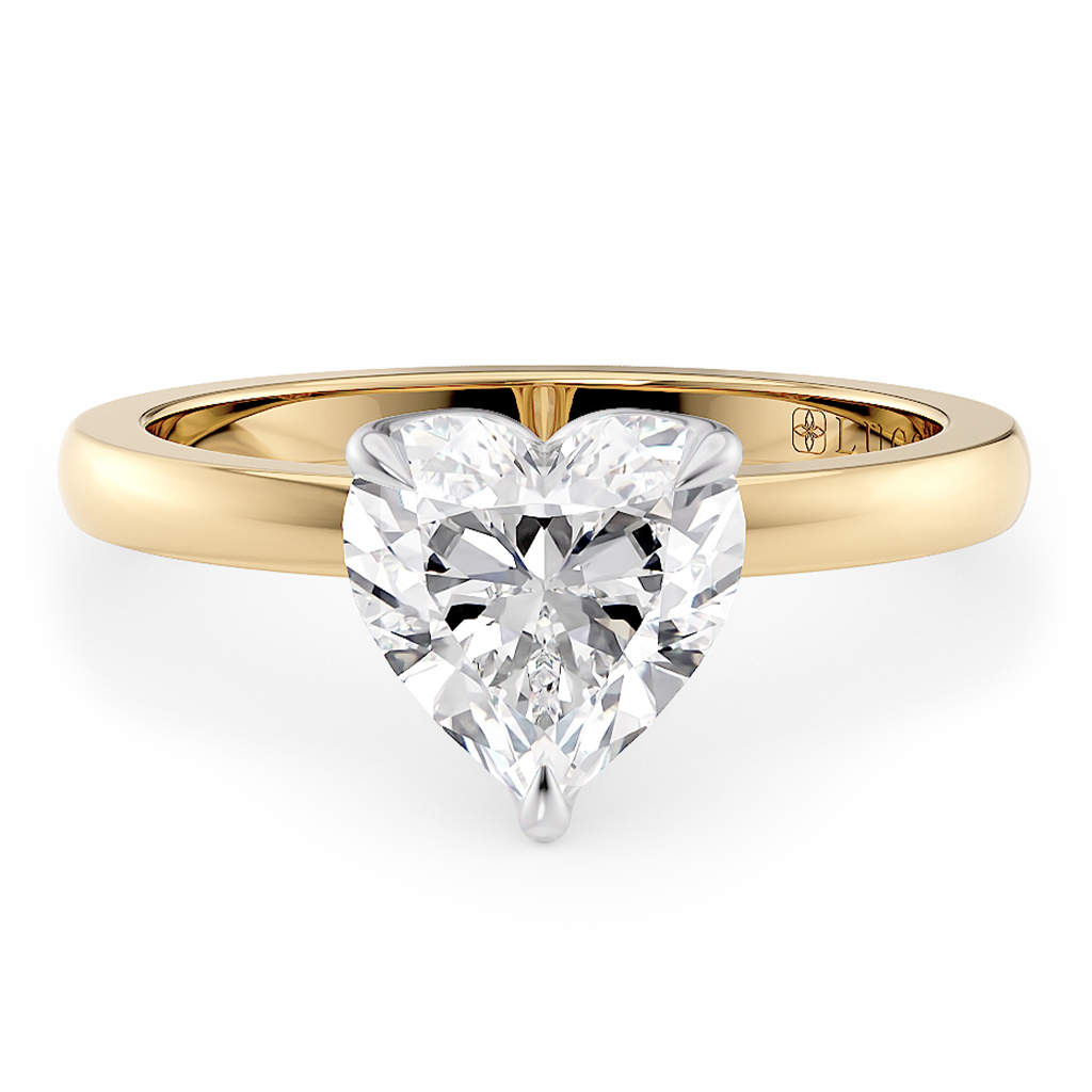 Lucce Constance Solitaire Heart Diamond | Lucce Engagement Ring with ...