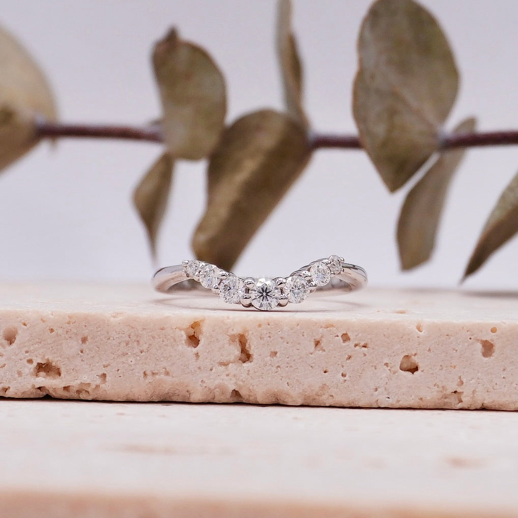 Annie 0.18CTW 14K White Gold Wedding Ring Design – Lucce