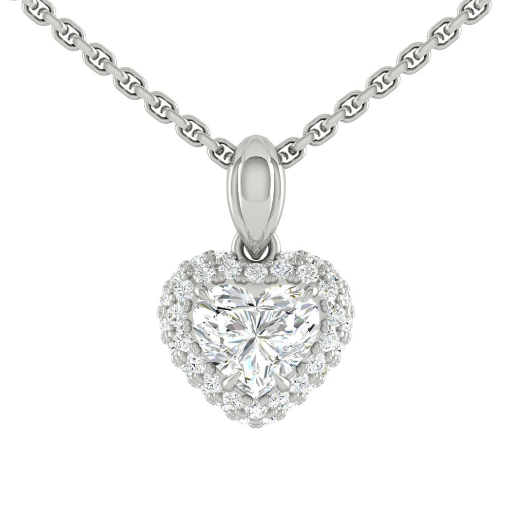 Lucce Presa Heart Necklace Diamond – LUCCE