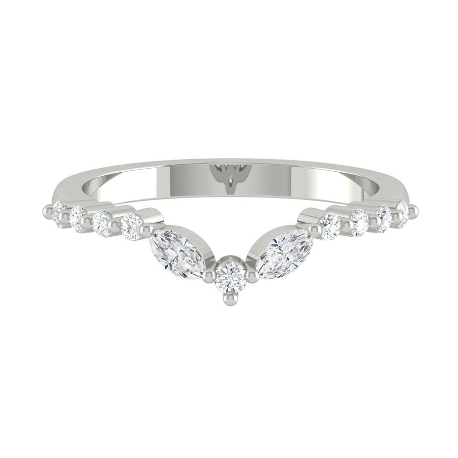 Genia Diamond | Contoured Band Wedding Ring Design – LUCCE
