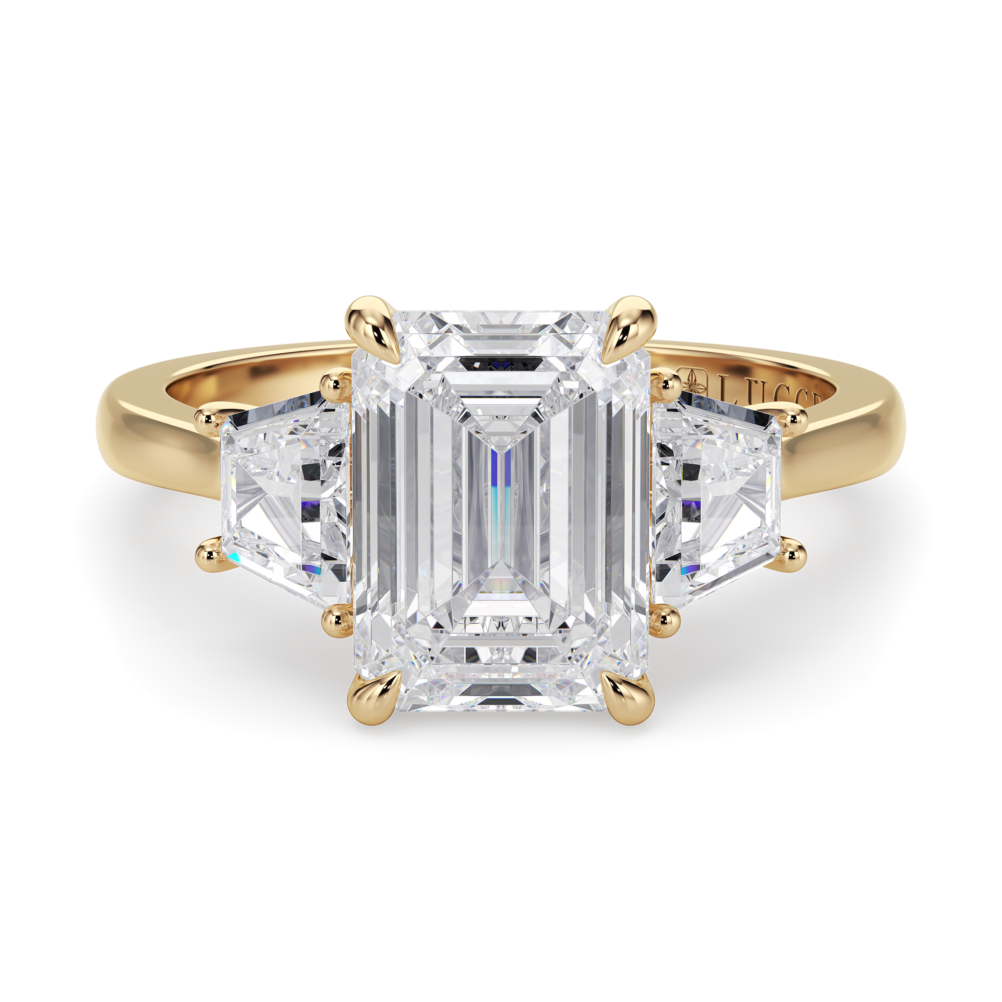 LUCCE SOPHIA™ Luxe Emerald Diamond Engagement Ring
