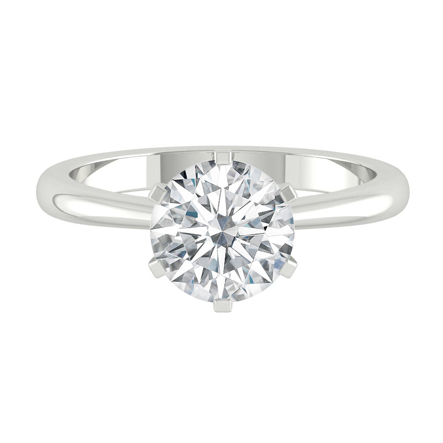 Angela Diamond Engagement Ring with Hidden Halo & Petal Design – Lucce